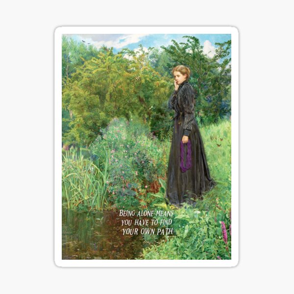 "Enola Holmes Poster, "Being alone means - "" Sticker by SerenaChoe ...