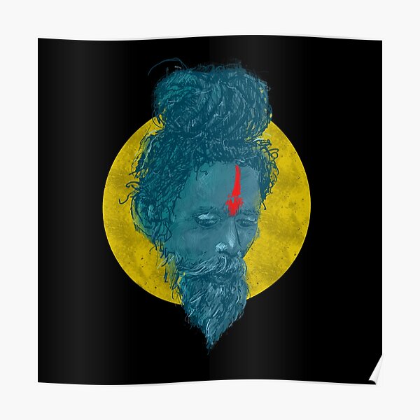 "sadhu old spiritual man." Poster for Sale by illlustreation | Redbubble