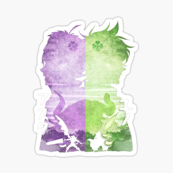 "Asta Vs Yuno" Sticker for Sale by Douglas095 | Redbubble