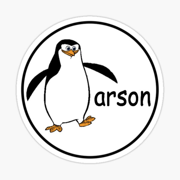 "Arson. - bumper sticker / magnet" Sticker for Sale by mayabadali ...