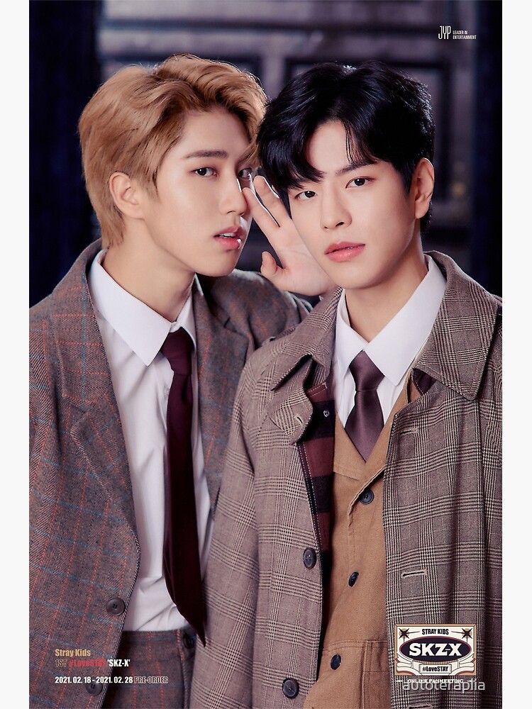 "Han and Seungmin from Stray Kids" Poster by autoterapiia | Redbubble