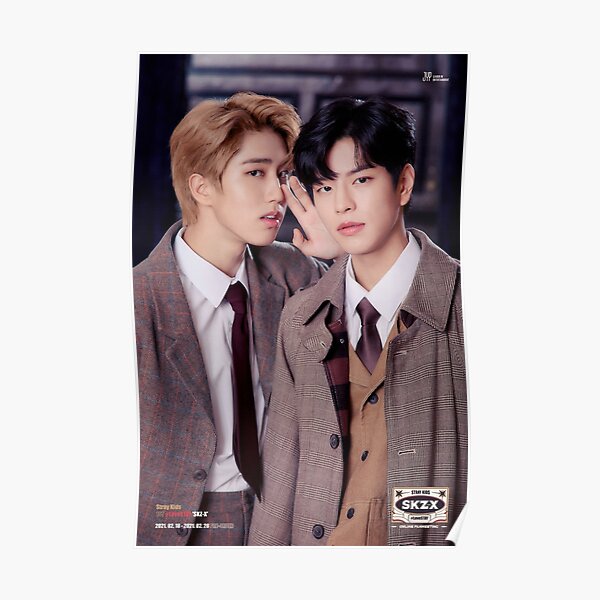 "Han and Seungmin from Stray Kids" Poster by autoterapiia | Redbubble