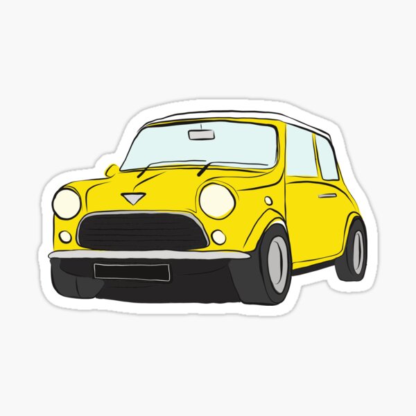"Classic Mini" Sticker for Sale by Lemon-Apparel | Redbubble
