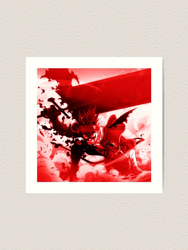 "Black Clover Fanart of Asta Half Demon Form" Art Print for Sale by ...