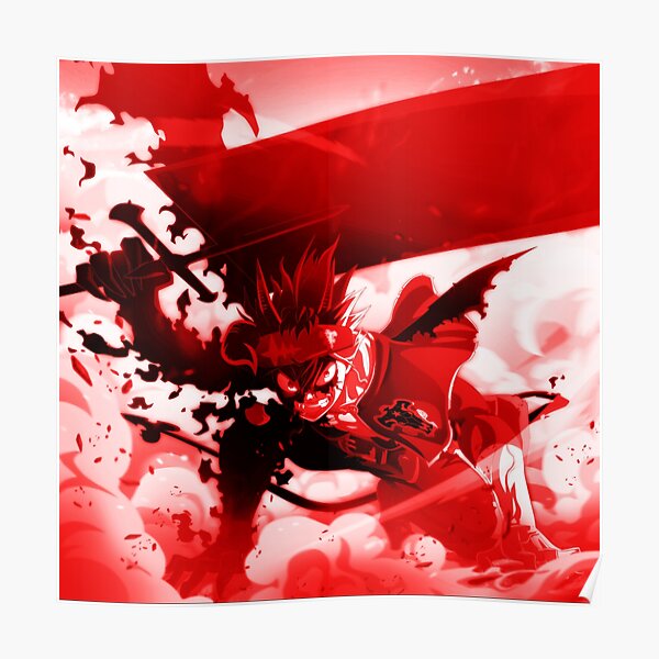 "Black Clover Fanart of Asta Half Demon Form" Poster for Sale by ...