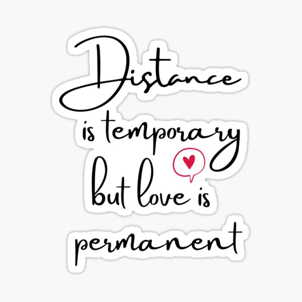 "Distance is temporary but love is permanent | Ldr | Long Distance ...