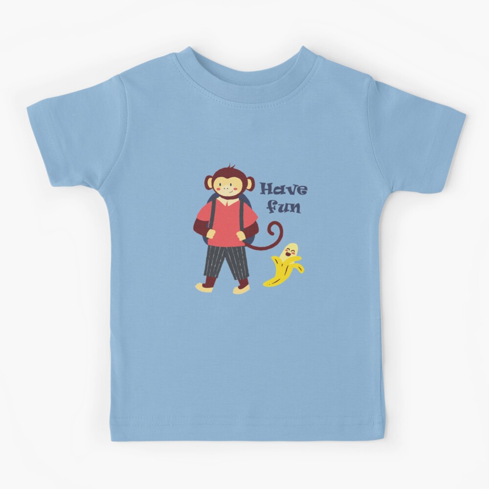 "Monkey funny school" Kids T-Shirt by CutieAnimals | Redbubble