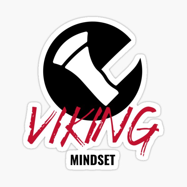 ""Viking-Mindset" motivational gym design" Sticker for Sale by Gym ...