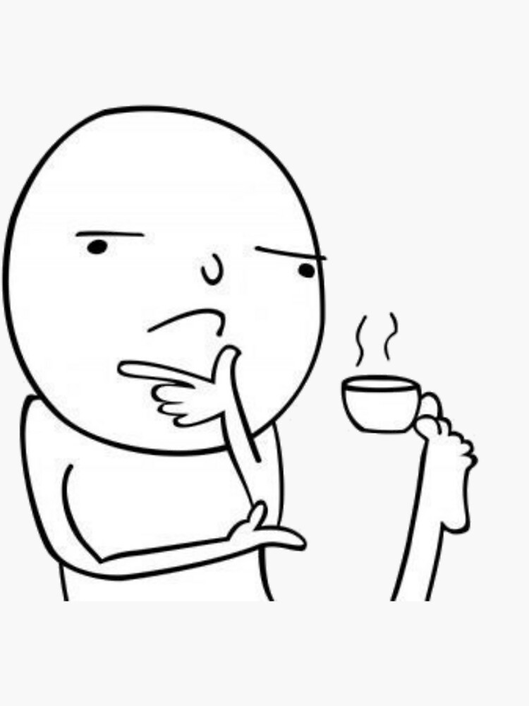 "Think meme" Sticker for Sale by memes4corona | Redbubble