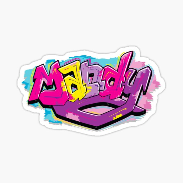 "Mandy Graffiti Name" Sticker for Sale by NameGraffiti | Redbubble