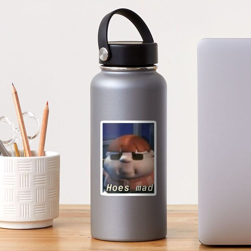 "Hoes mad Carl meme" Sticker for Sale by CapriFun | Redbubble