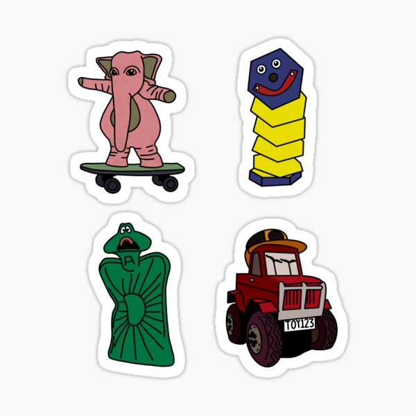 "Johnson and Friends" Sticker for Sale by RetroLollyBag | Redbubble