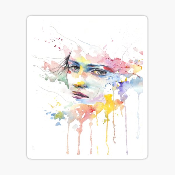 "Girl face" Sticker by dresscastle | Redbubble