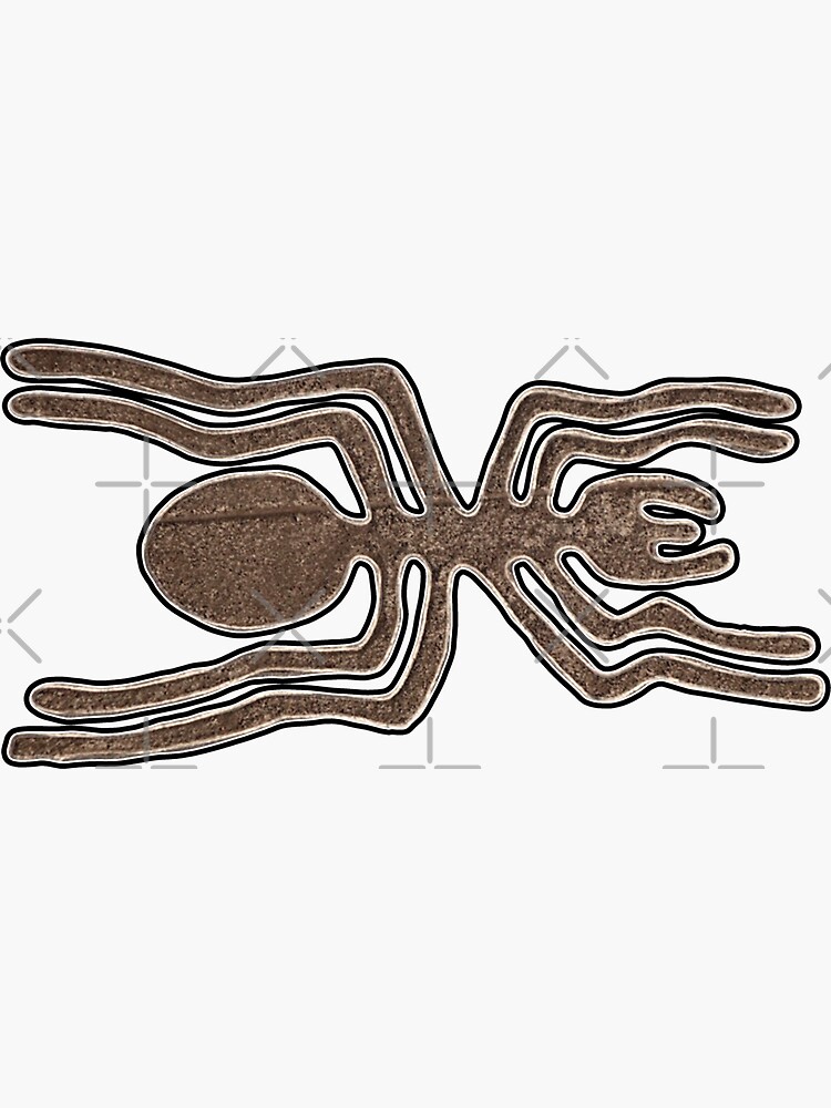 "Nazca Line Spider" Sticker by darwinsworld | Redbubble