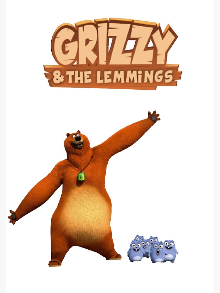 "Grizzy and the lemmings cartoon" Canvas Print by Alastair42 | Redbubble