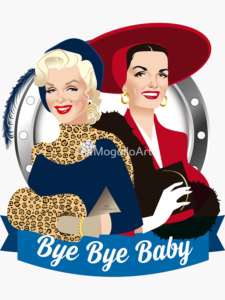 "Bye bye baby" Sticker for Sale by AleMogolloArt | Redbubble