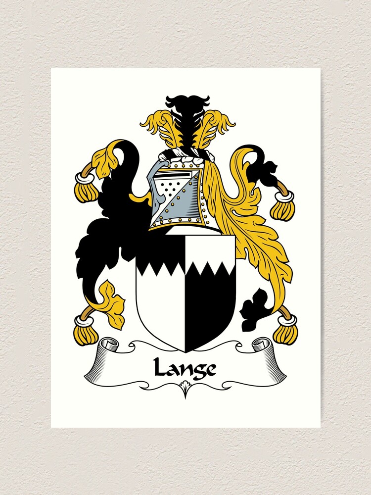 "Lange Coat of Arms / Lange Family Crest" Art Print by ScotlandForever ...