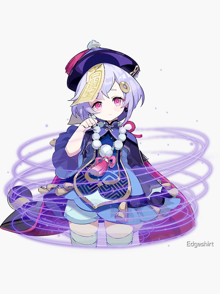 "Qiqi Genshin Impact" Sticker by Edgeshirt | Redbubble