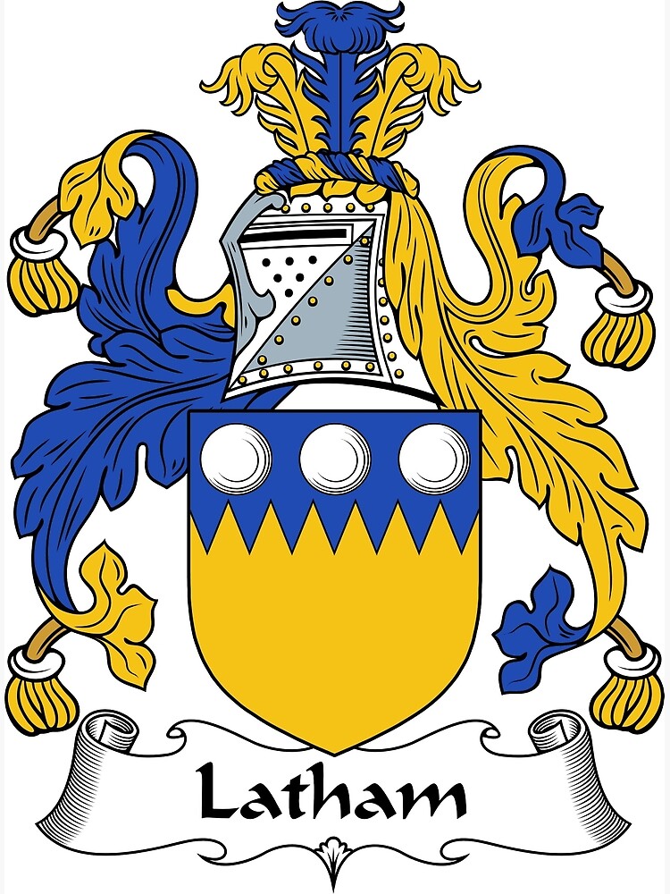 "Latham Coat of Arms / Latham Family Crest" Metal Print for Sale by ...