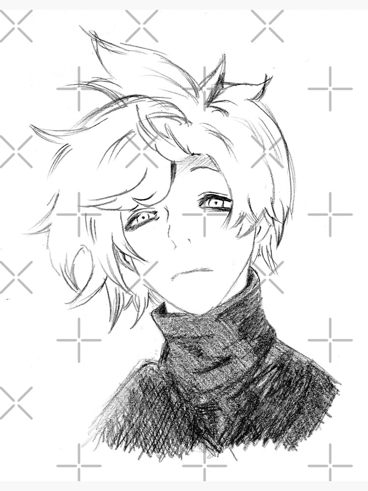 "Gabimaru The Hollow Drawing" Sticker by MidniteMonsterz | Redbubble