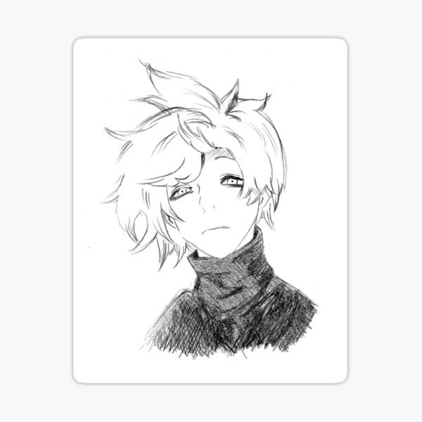 "Gabimaru The Hollow Drawing" Sticker by MidniteMonsterz | Redbubble