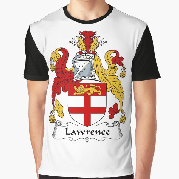 "Lawrence Coat of Arms / Lawrence Family Crest" Graphic T-Shirt for ...