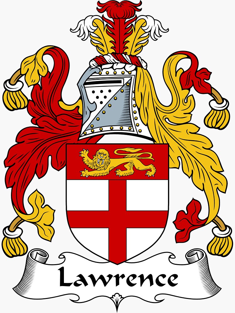 "Lawrence Coat of Arms / Lawrence Family Crest" Sticker for Sale by ...