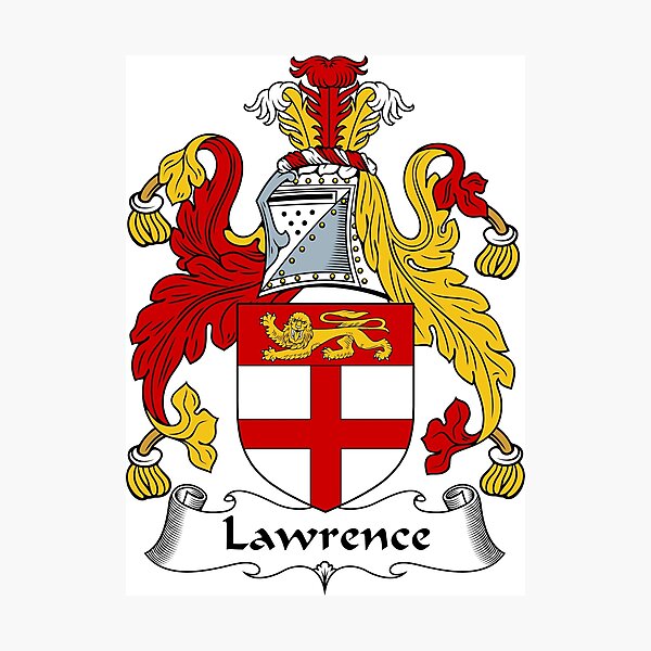 "Lawrence Coat of Arms / Lawrence Family Crest" Photographic Print by ...