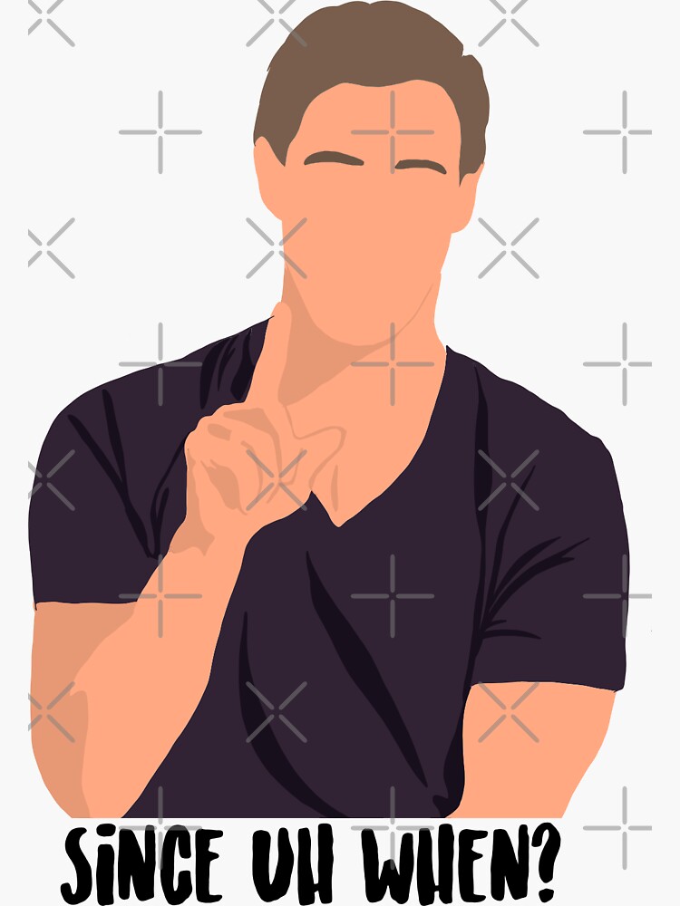 "Chris Hemsworth Since Uh When?" Sticker for Sale by millycunliffe ...