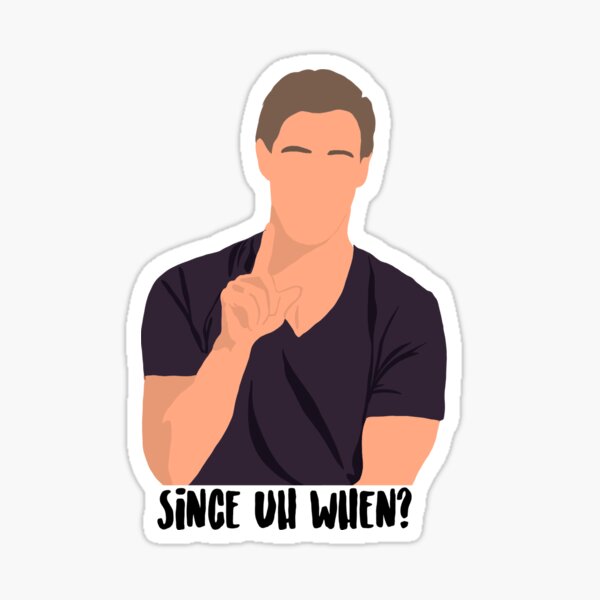"Chris Hemsworth Since Uh When?" Sticker for Sale by millycunliffe ...