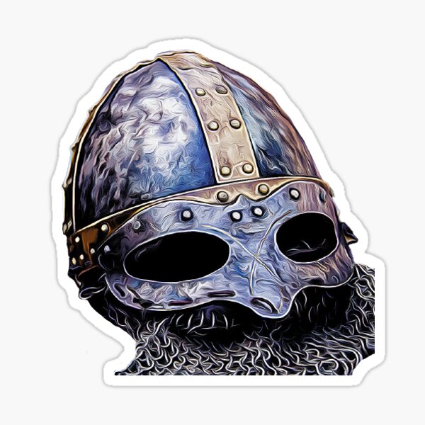 "Viking helmet" Sticker for Sale by Callingsun | Redbubble