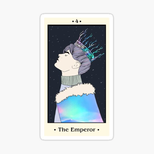 "tarot - the emperor" Sticker for Sale by love-my | Redbubble