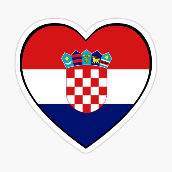 "Croatia Heart" Sticker by rogue-design | Redbubble