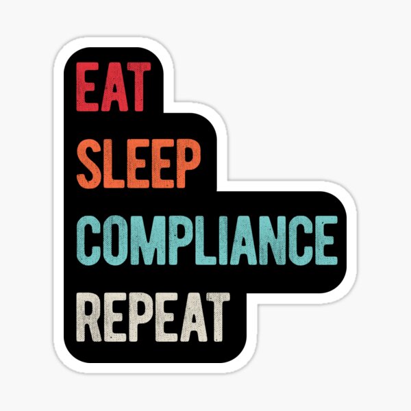 "Compliance Manager Funny" Sticker for Sale by artworkbyrihen | Redbubble