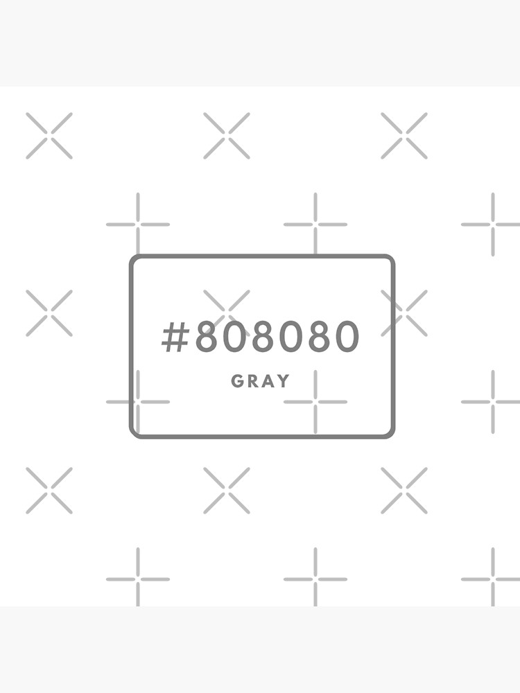 "GRAY Hex Code Color #808080" Art Print for Sale by MinimalSketches ...
