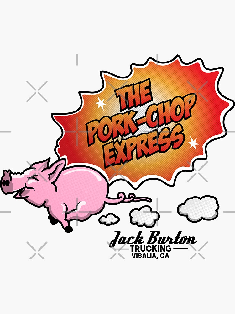 "The Pork Chop Express" Sticker for Sale by edcarj82 | Redbubble