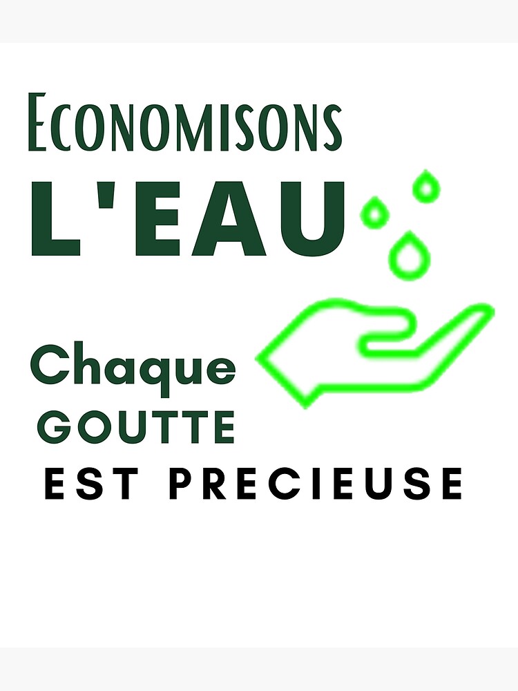 " Let's save water, every drop is precious" Art Print for Sale by ...