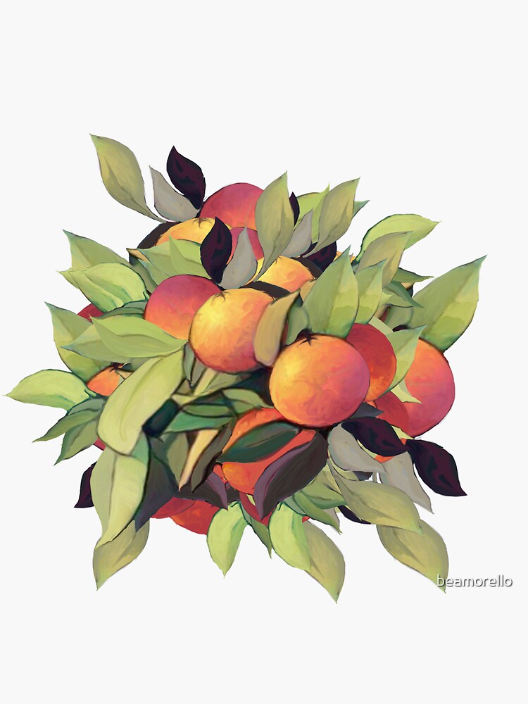 "Orange tree" Sticker for Sale by beamorello | Redbubble