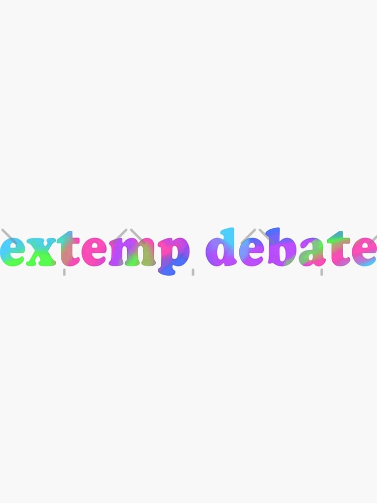 "Extemp Debate" Sticker for Sale by UniquelyUs | Redbubble
