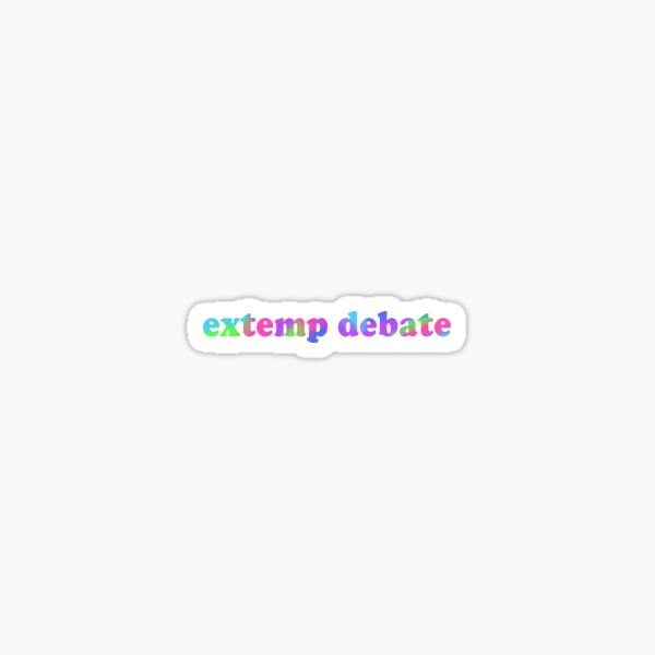 "Extemp Debate" Sticker for Sale by UniquelyUs | Redbubble