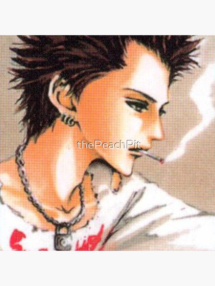 "Ren Honjo Smoking Spread" Sticker by thePeachPit | Redbubble
