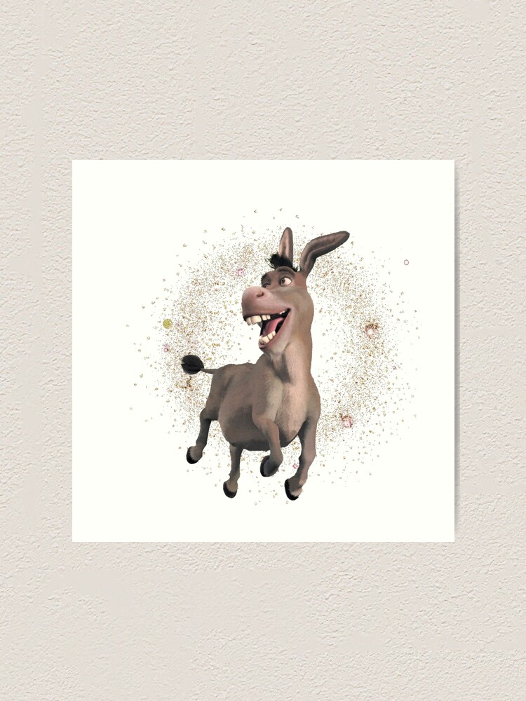 "donkey flying shrek" Art Print by beevense | Redbubble