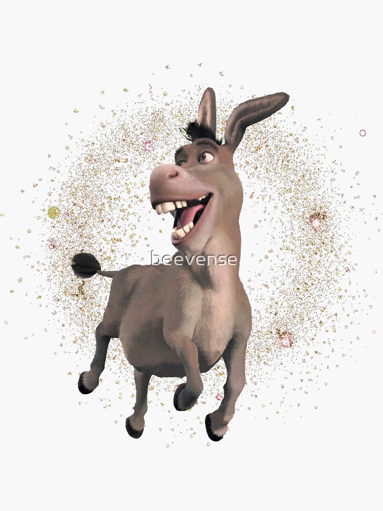 Pegatina «burro volando shrek» de beevense | Redbubble