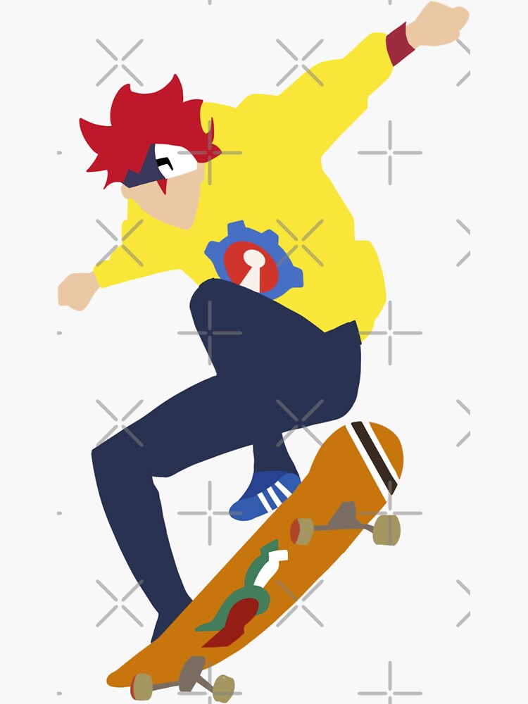 "Reki - Sk8 the Infinity " Sticker for Sale by juliana003 | Redbubble