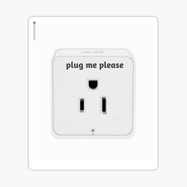 "plug me please" Sticker for Sale by Mhee010 | Redbubble