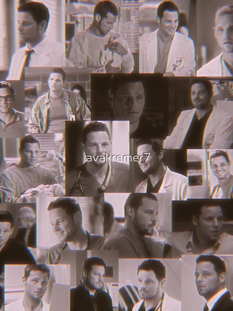 "Alex Karev Collage" Sticker by avakremer7 | Redbubble