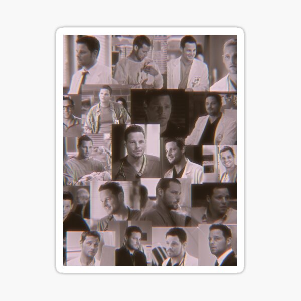 "Alex Karev Collage" Sticker by avakremer7 | Redbubble