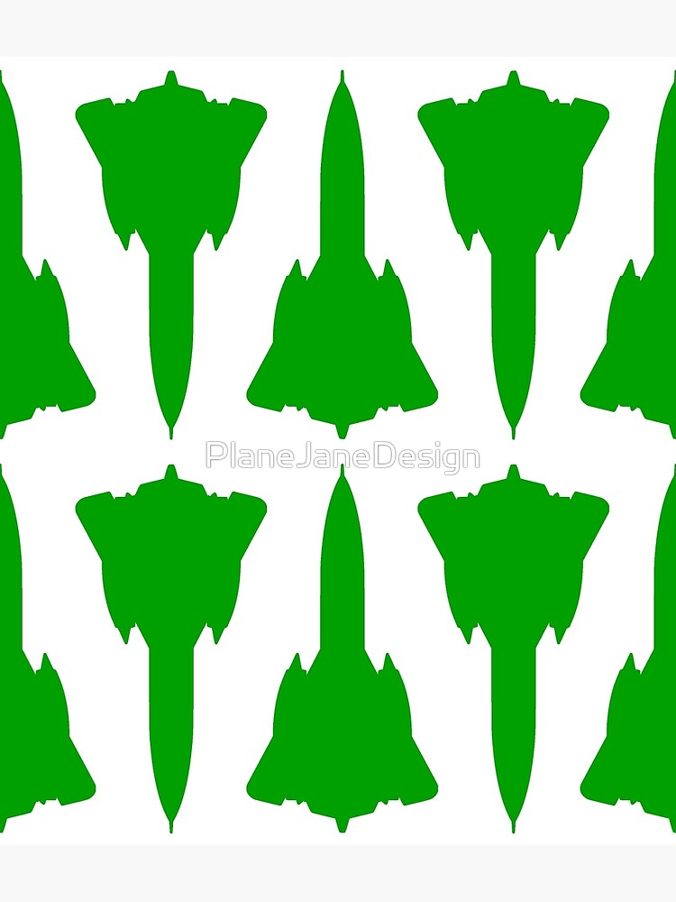 "Lockheed SR-71 Blackbird - Green & White Pattern Design" Art Print by ...
