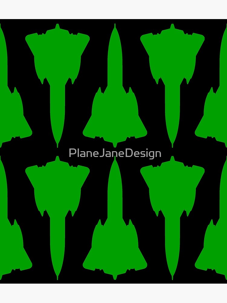 "Lockheed SR-71 Blackbird - Green & Black Pattern Design" Art Print by ...