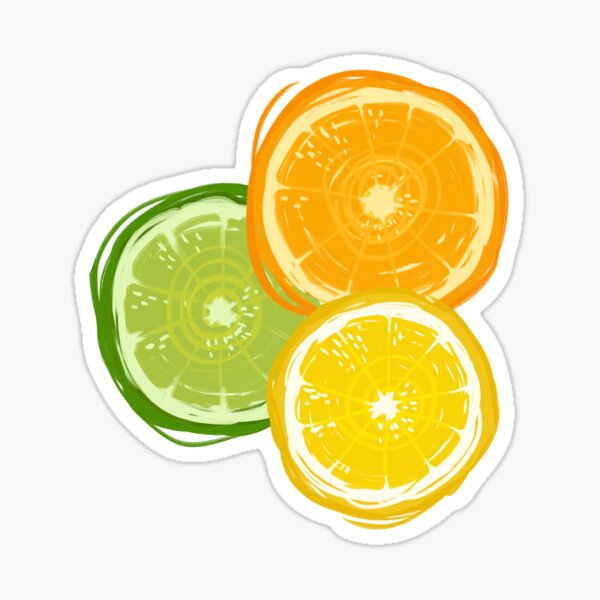 "Citrus" Sticker by Caerigan | Redbubble